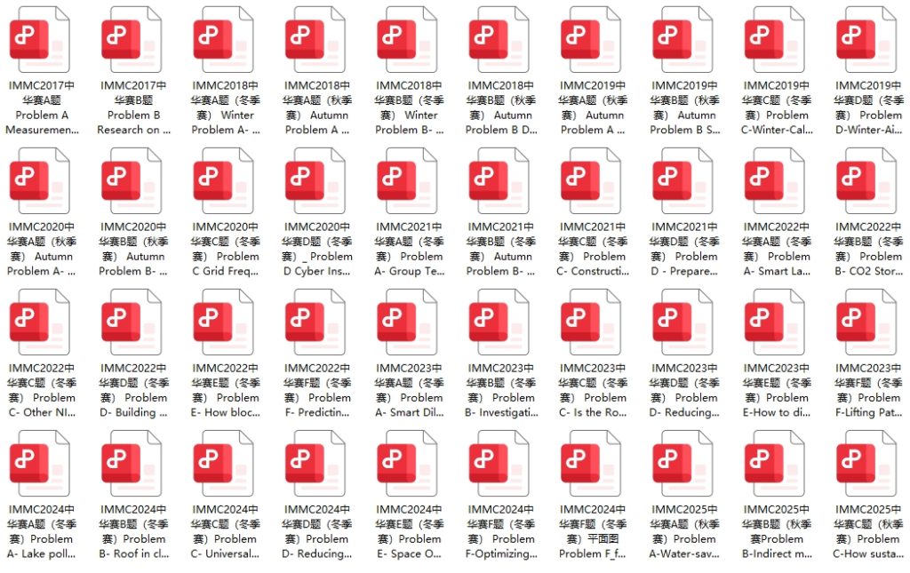 IMMC国际数学建模竞赛历年真题-IMMC备赛资源-IMMC竞赛官网